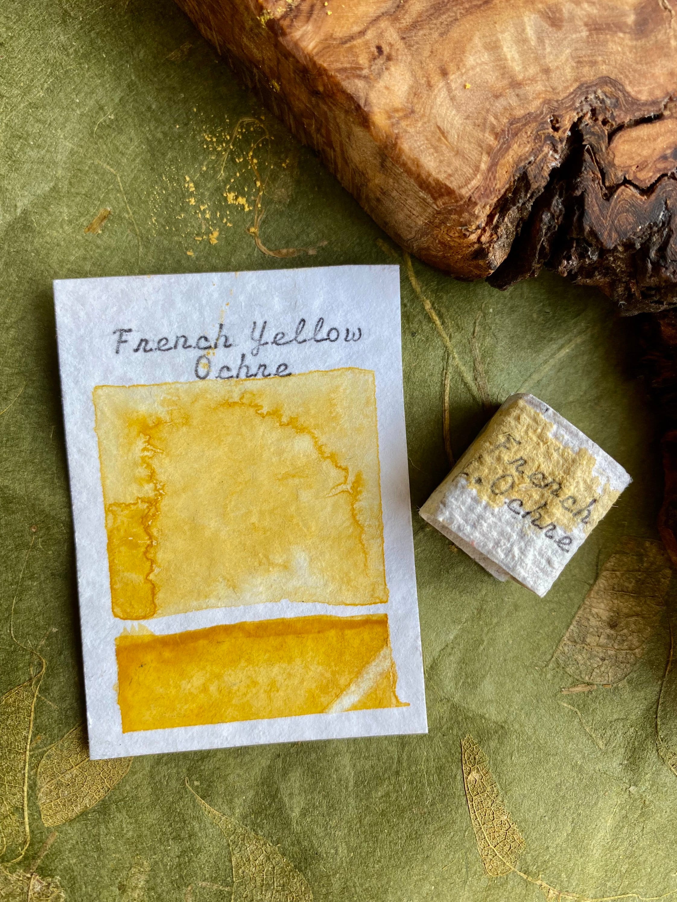 French Yellow Ochre Handmade Watercolor Paint - Etsy