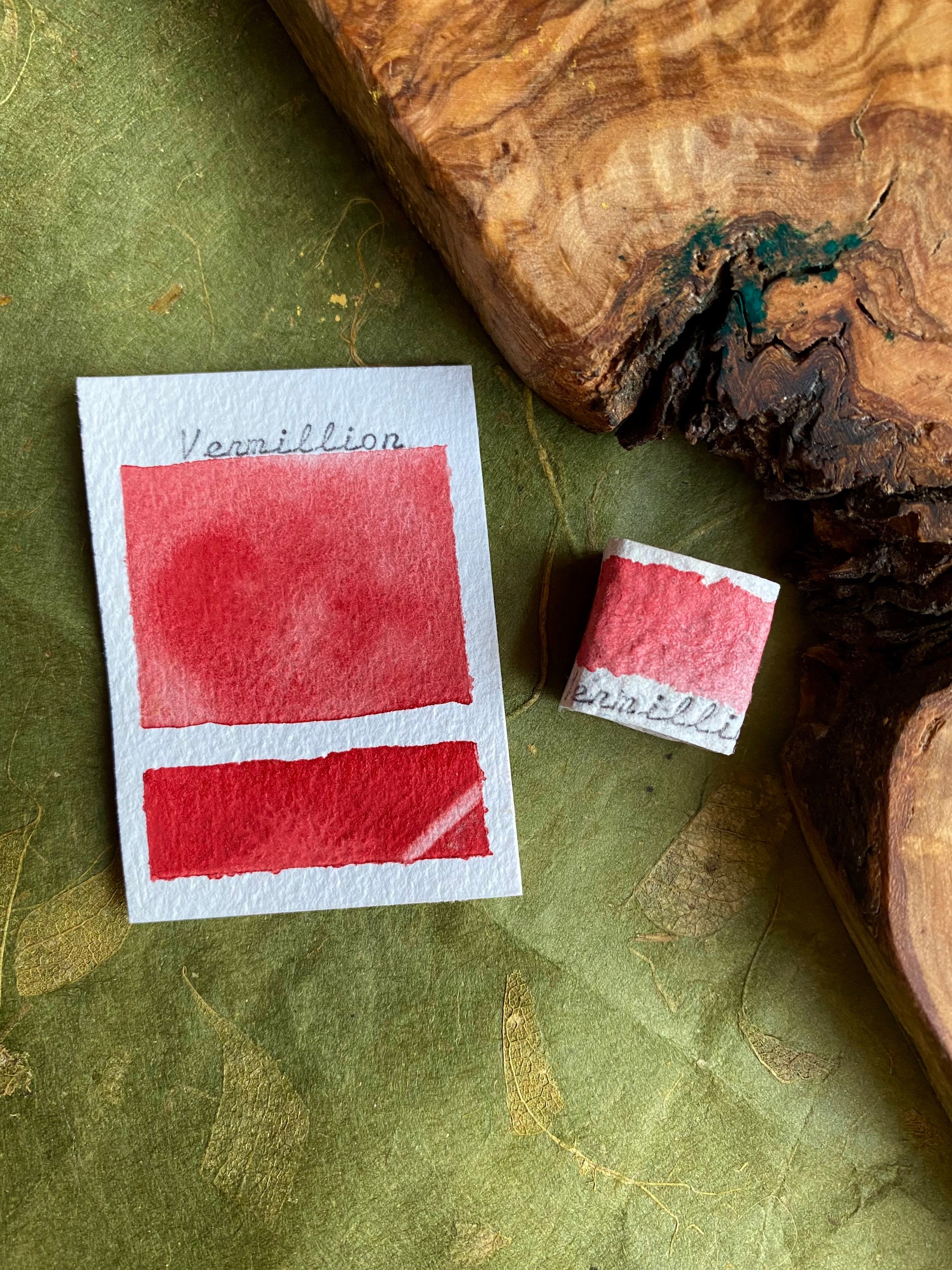 Vermillion Handmade Watercolor Paint - Etsy