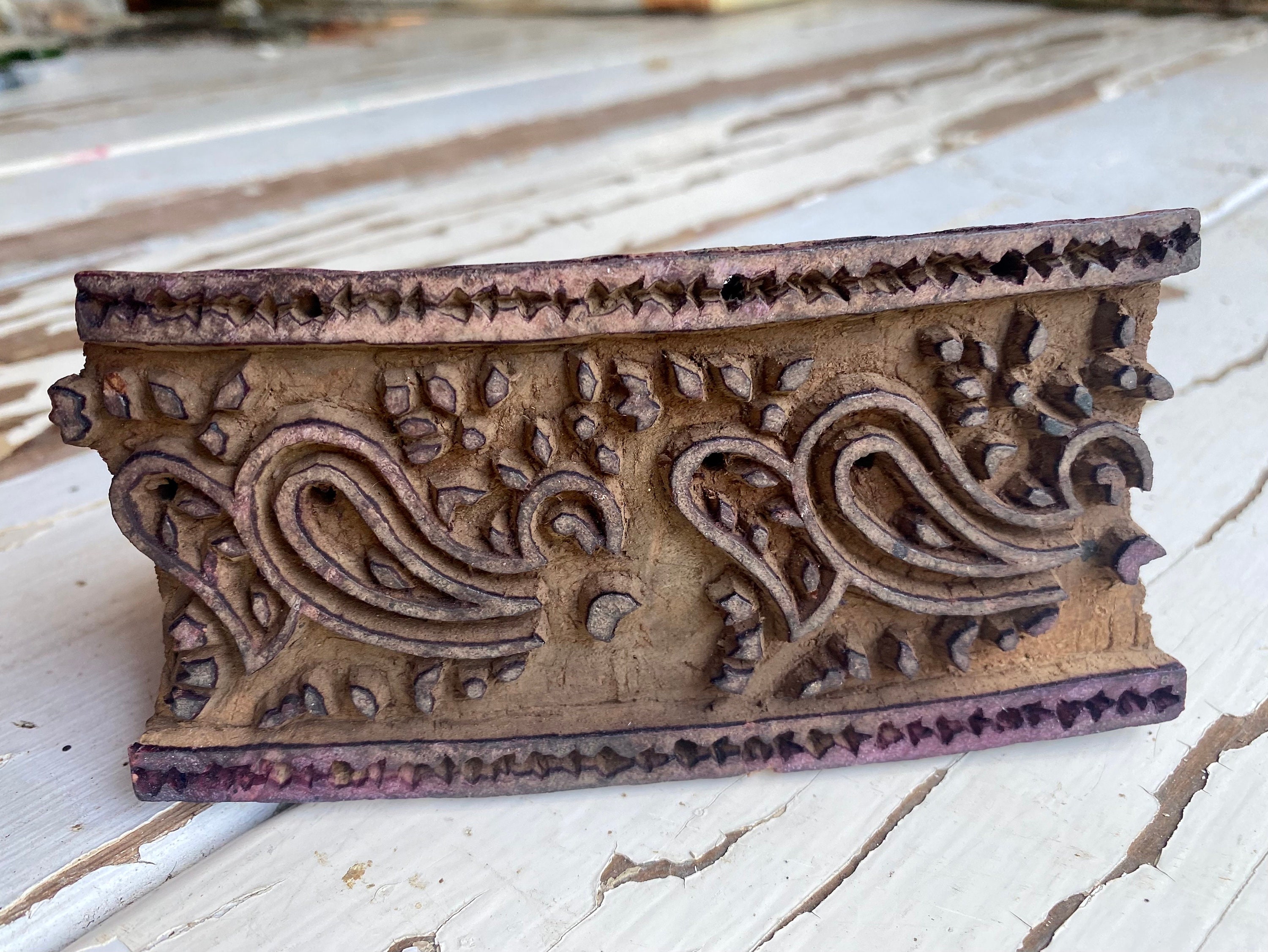 Antique Hand Carved Indian Textile Printing Block - Etsy