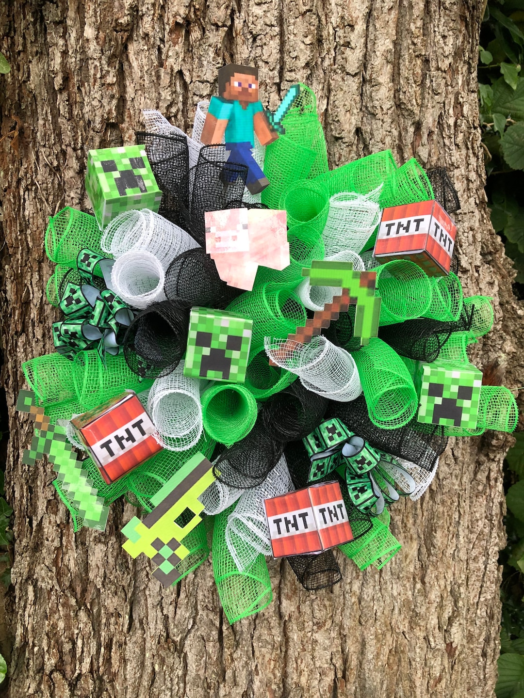 Minecraft Wreath Decoration - Etsy