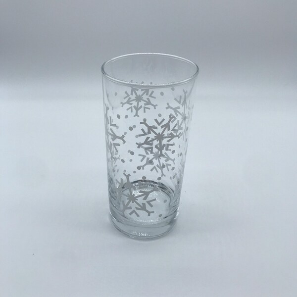 Snowflake Glassware - Etsy