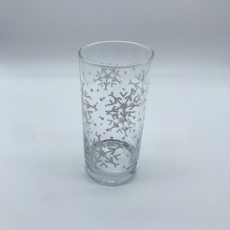 Snowflake Glassware - Etsy