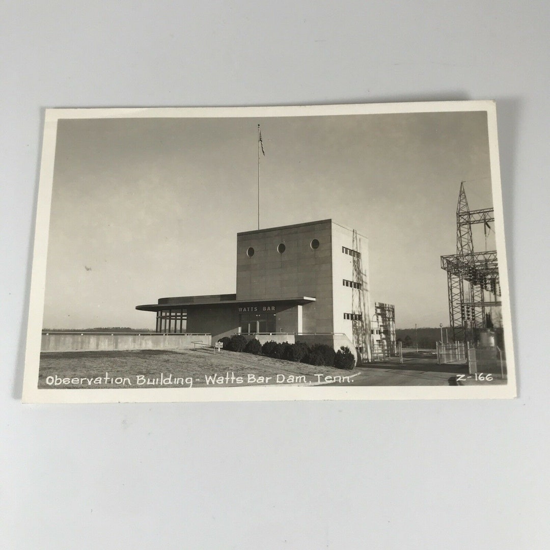 Observation Building Watts Bar Dam Tennessee Vintage Postcard Z-166 ...