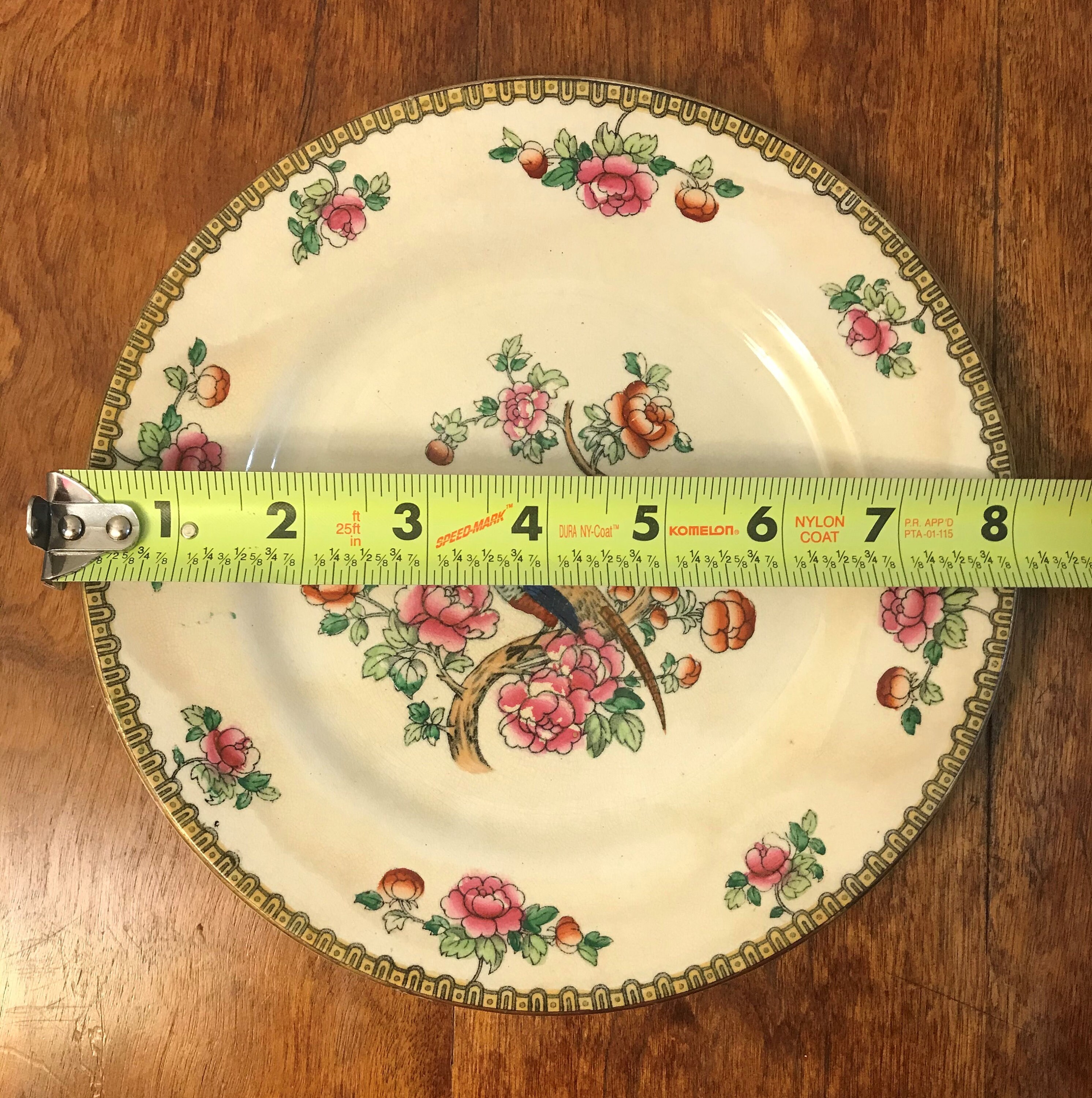 F Winkle & Co. Whieldon Ware Pheasant Salad Plate - Etsy UK