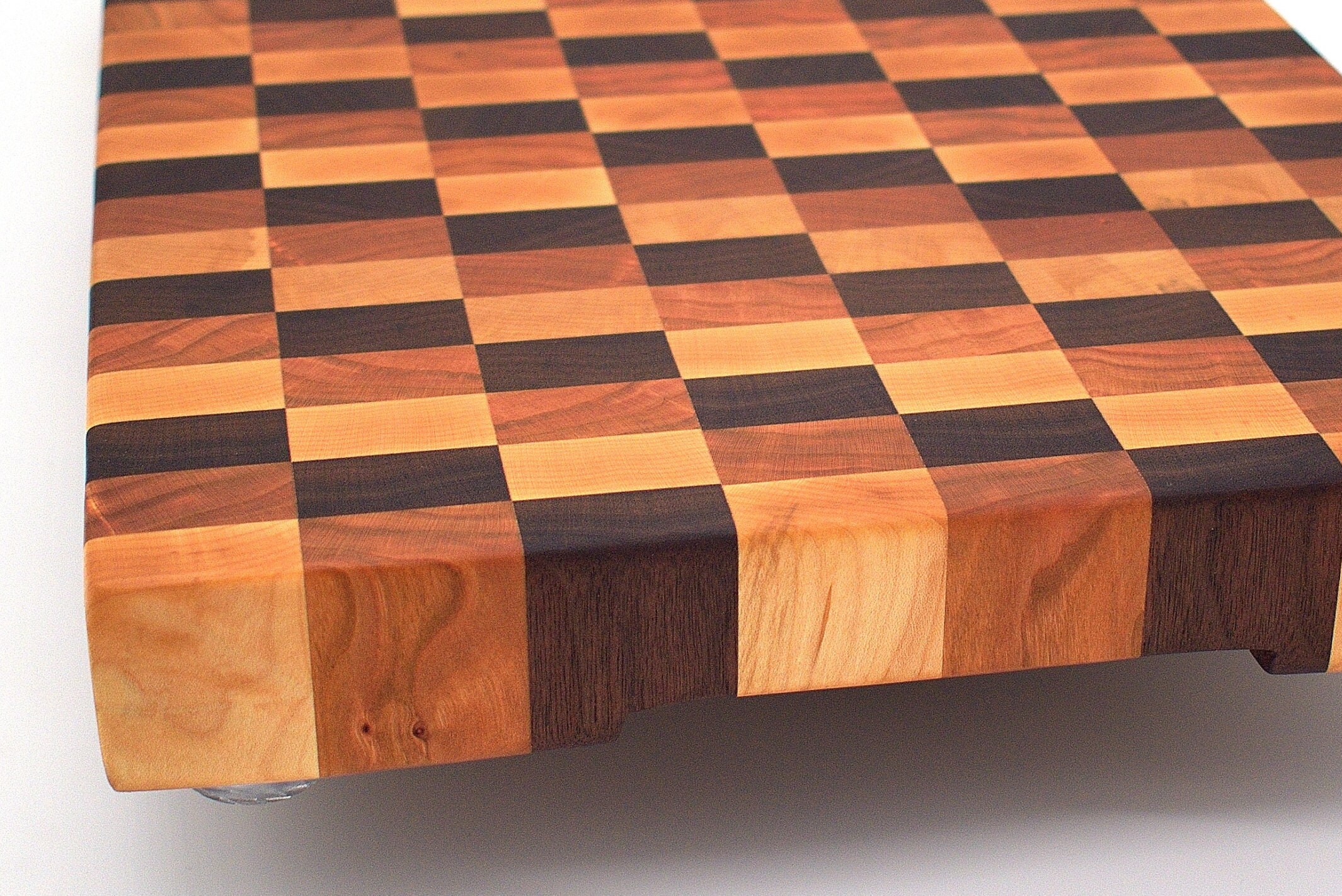 End Grain Walnut/maple/cherry Cutting Board - Etsy
