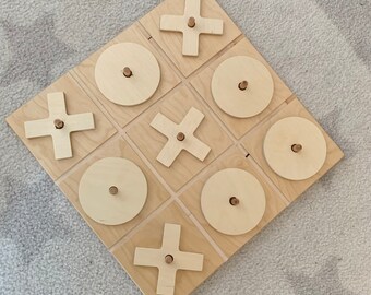 Wooden Noughts and Crosses - Etsy UK
