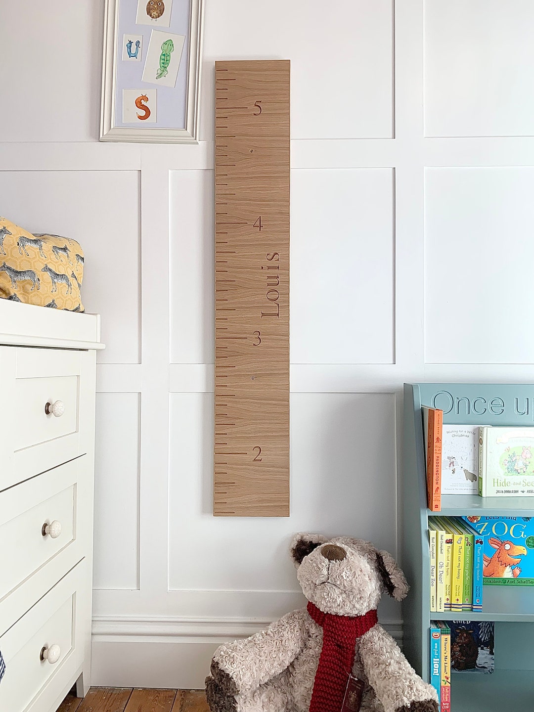 Personalised Wooden Height Ruler - Etsy UK