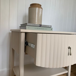 Fluted Bedside Tables With Shelf - Etsy