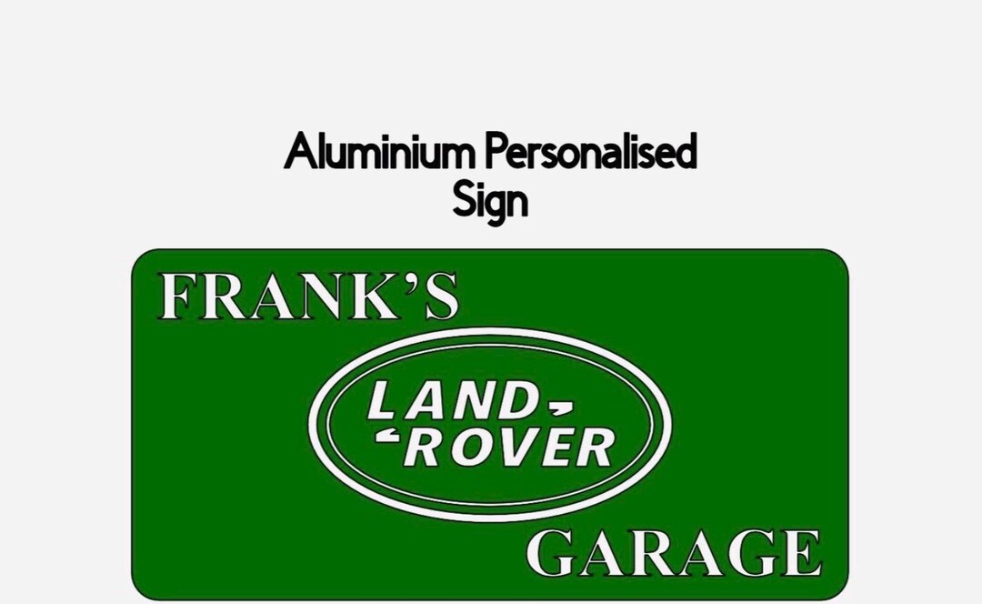 Personalised Custom Made Land Rover Defender,range Rover Garage Sign ...