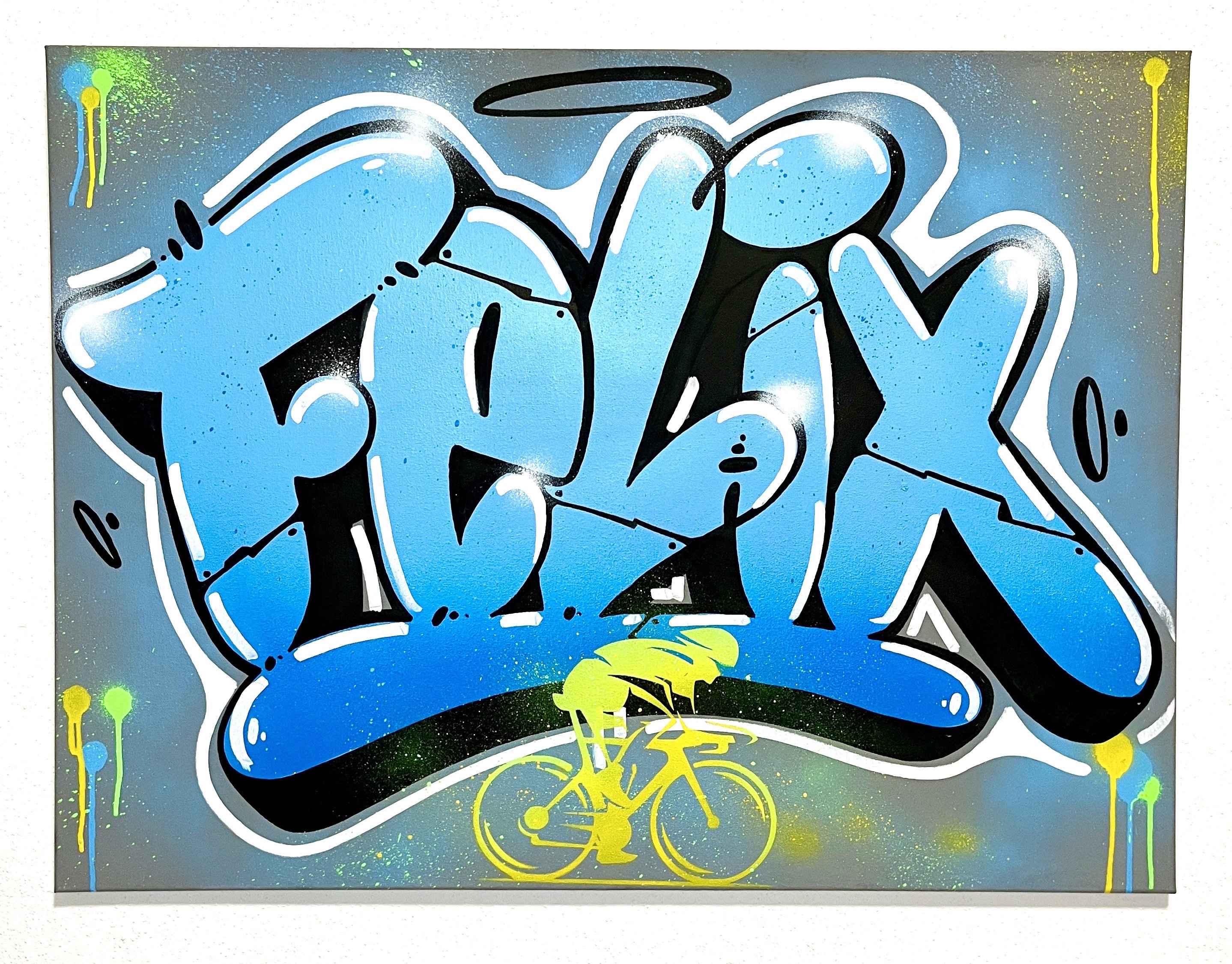 Name as Graffiti Personalized Canvas Hand Painted Sprayed No Print ...