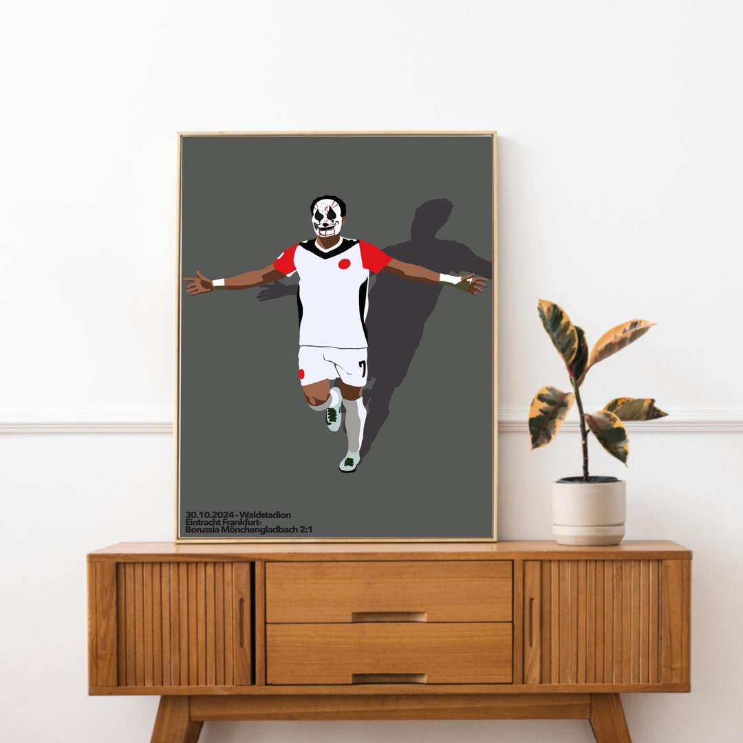 Eintracht Poster,omar Marmoush With Mask,football Poster,eintracht ...