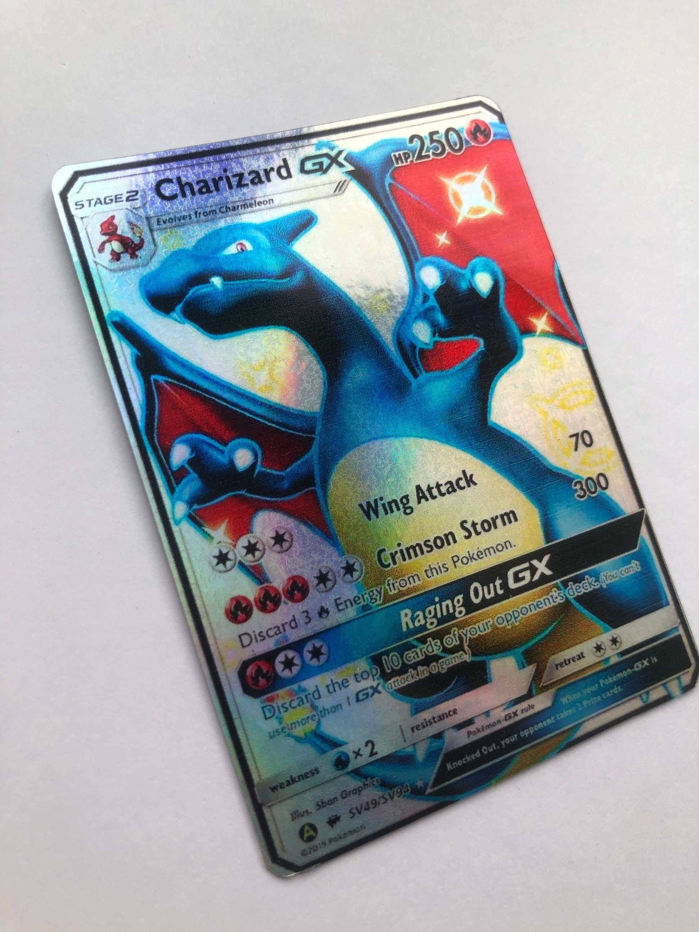 Charizard GX Full Art Hidden Fates SV49 /SV94 HOLOGRAPHIC | Etsy