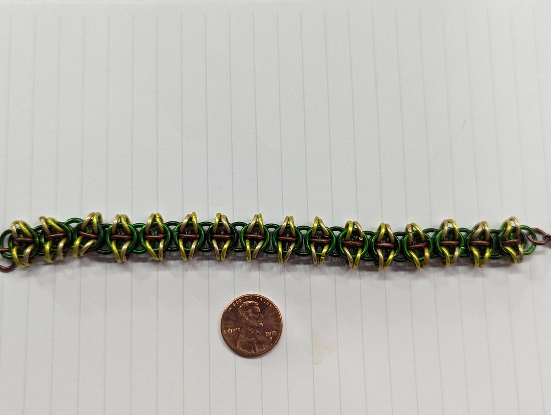 Celtic Visions Weave Chainmaille Bracelet - Etsy