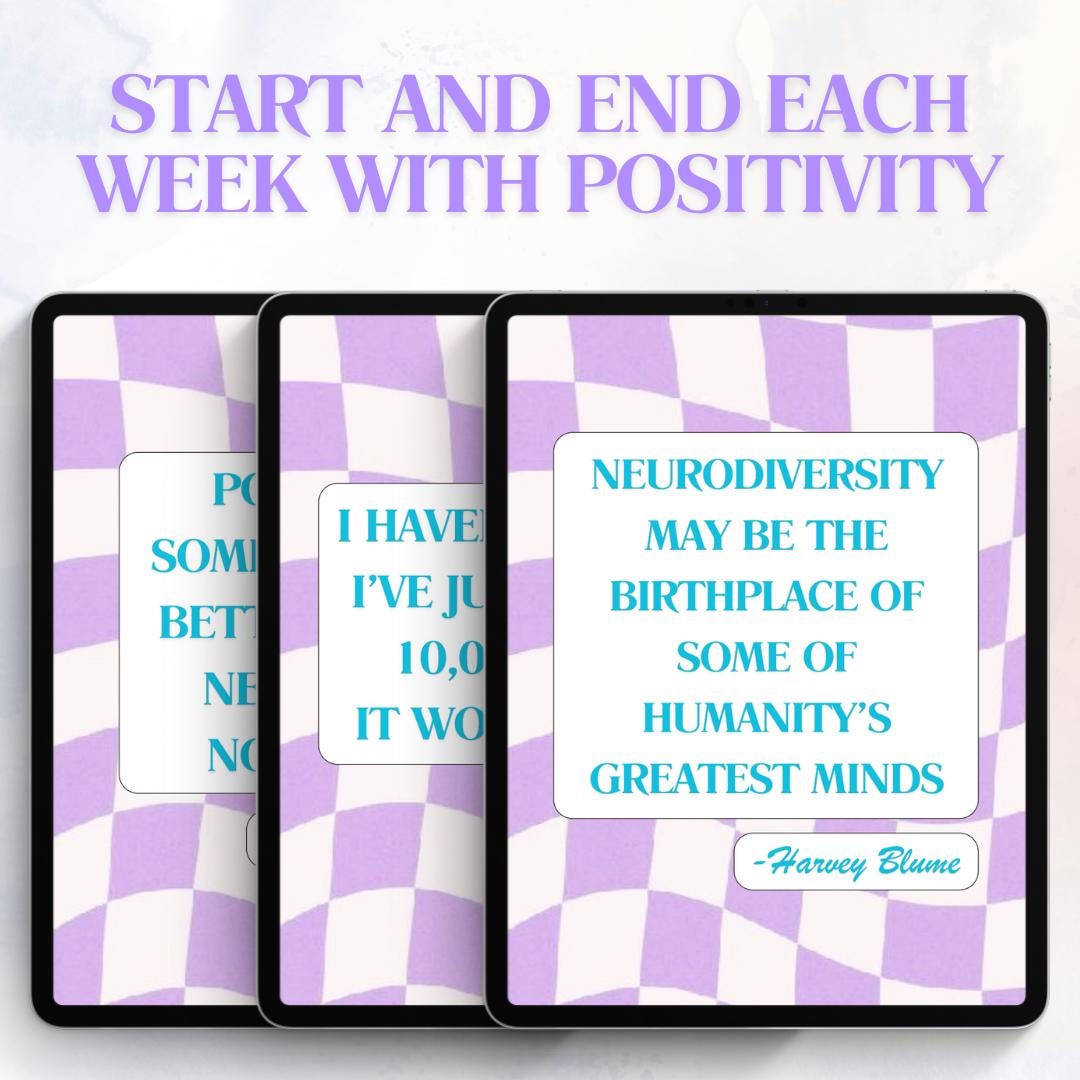 The Neurodiverse Journal - Daily Journal and Planner for Neurodivergent ...