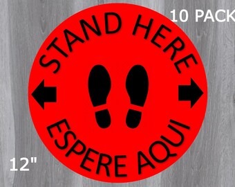 Stand Here Stickers - Etsy