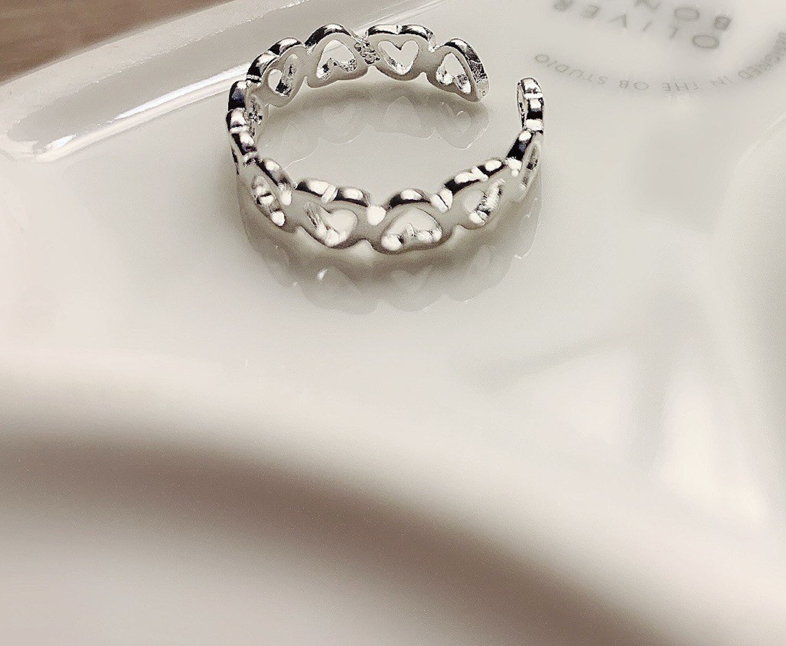 Sterling Silver Love Ring Stackable Band Love Ring Dainty - Etsy Ireland