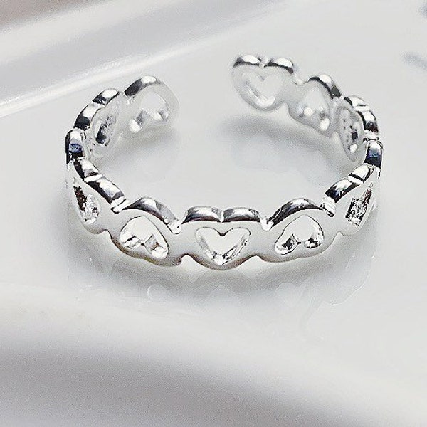 Silver Love Ring - Etsy