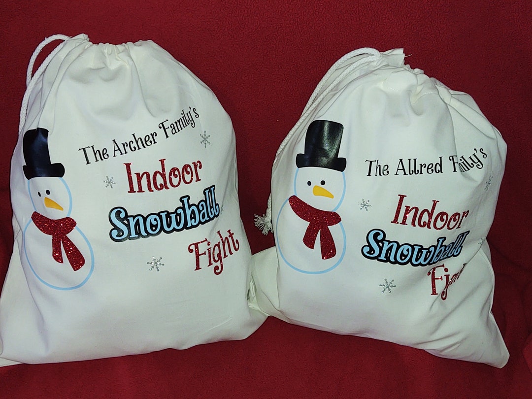 Snowball Fight Personalized Snowball Fight Anytime Indoor Fun - Etsy