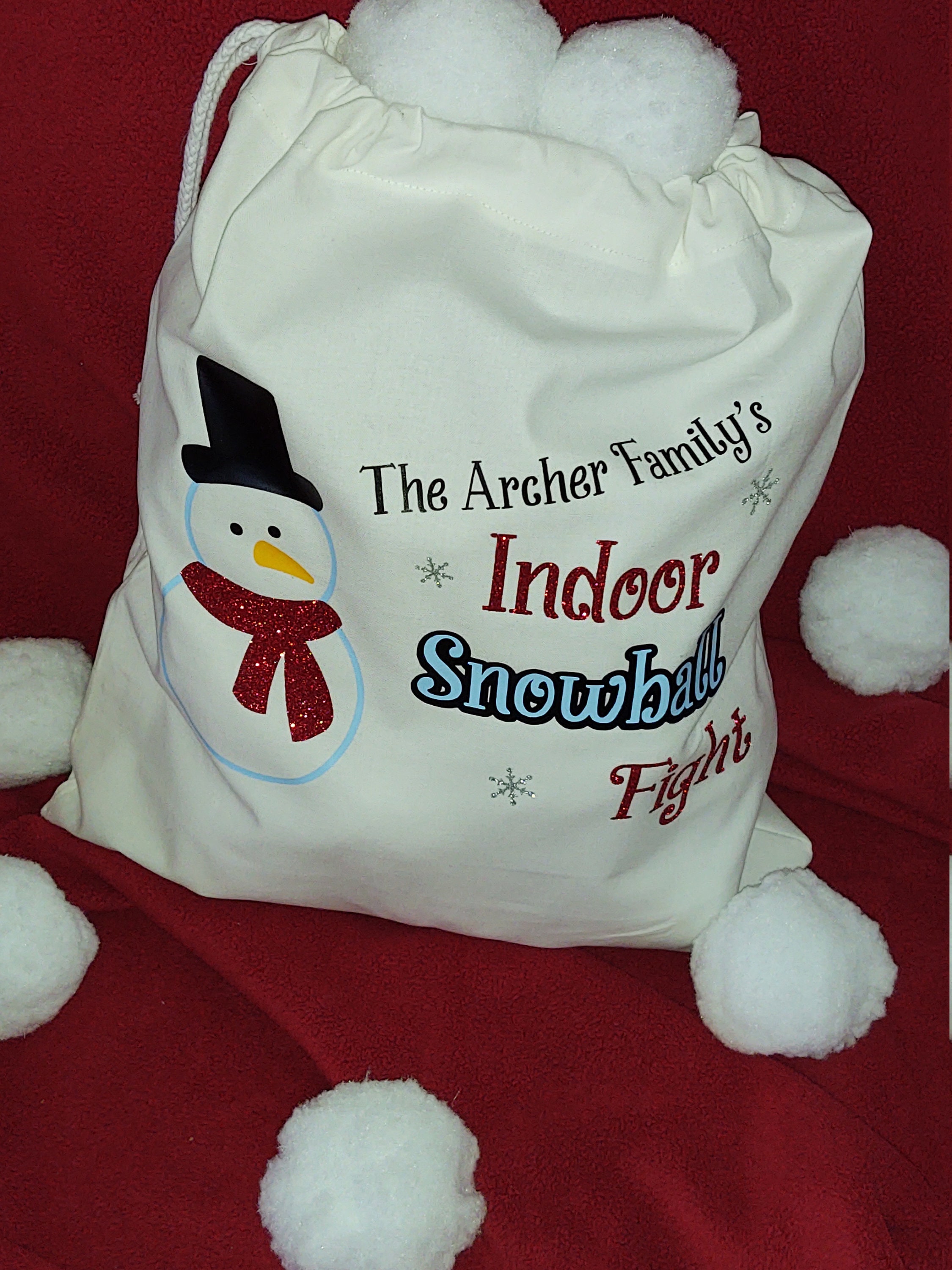 Snowball Fight ~ Personalized Snowball Fight ~ Anytime Indoor Fun!!! - Etsy