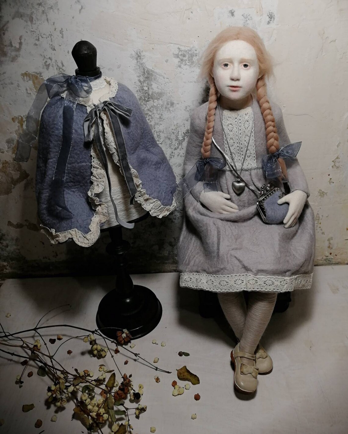 Needle Felted Art Doll. Wool Sculpture. - Etsy