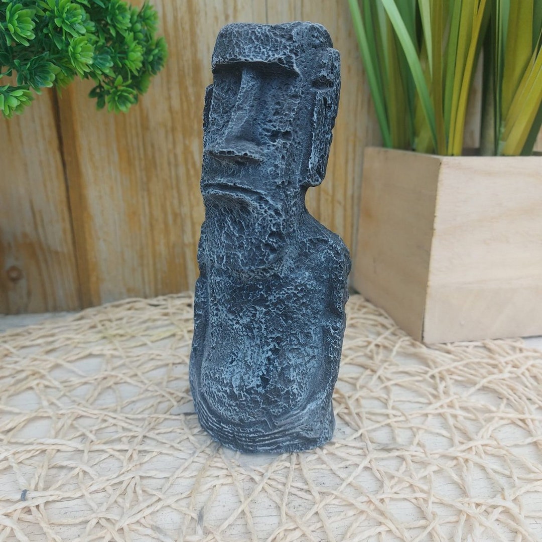 Stone Figure Moai Easter Island Figure Garden Statue Weatherproof ...