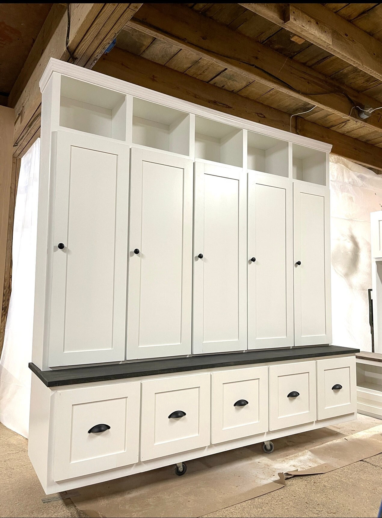 The Jim | Hall Tree| Mudroom Organization| Entryway| Coat Rack| Lockers ...