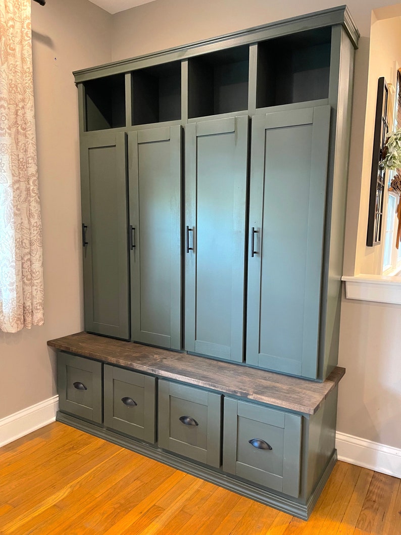 The Jim | Hall Tree| Mudroom Organization| Entryway| Coat Rack| Lockers ...