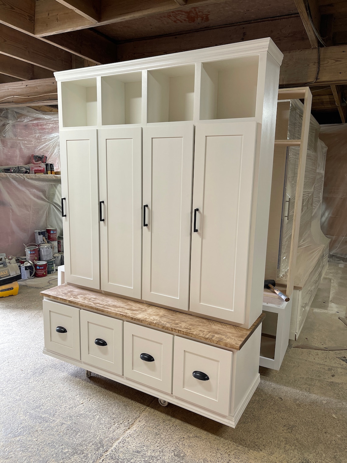 The Jim | Hall Tree| Mudroom Organization| Entryway| Coat Rack| Lockers ...