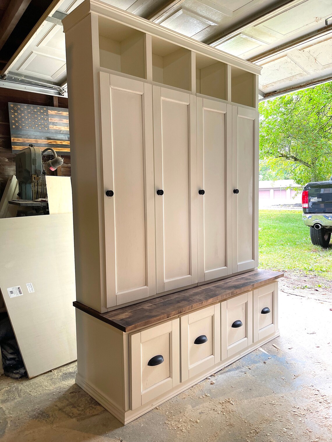 The Jim Hall Tree Mudroom Organization Entryway Coat - Etsy