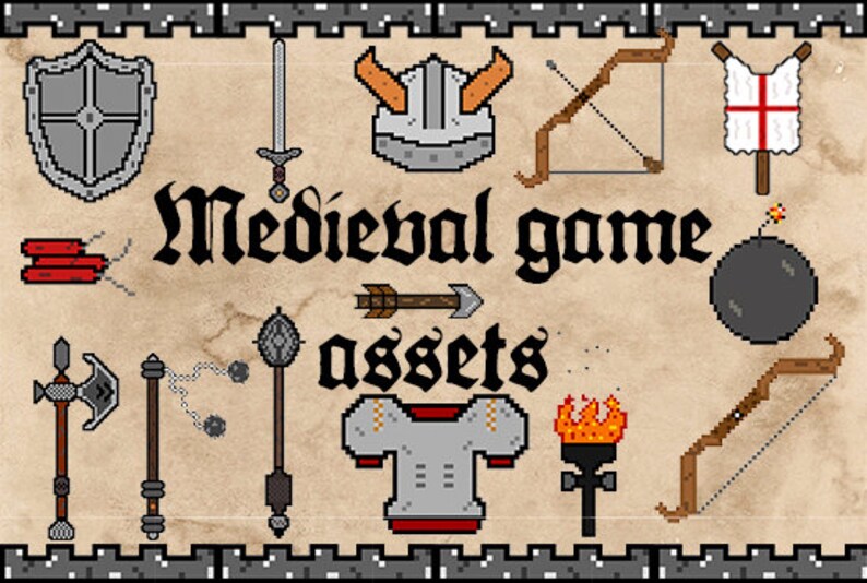 2D Pixelated Game Art standard - Etsy