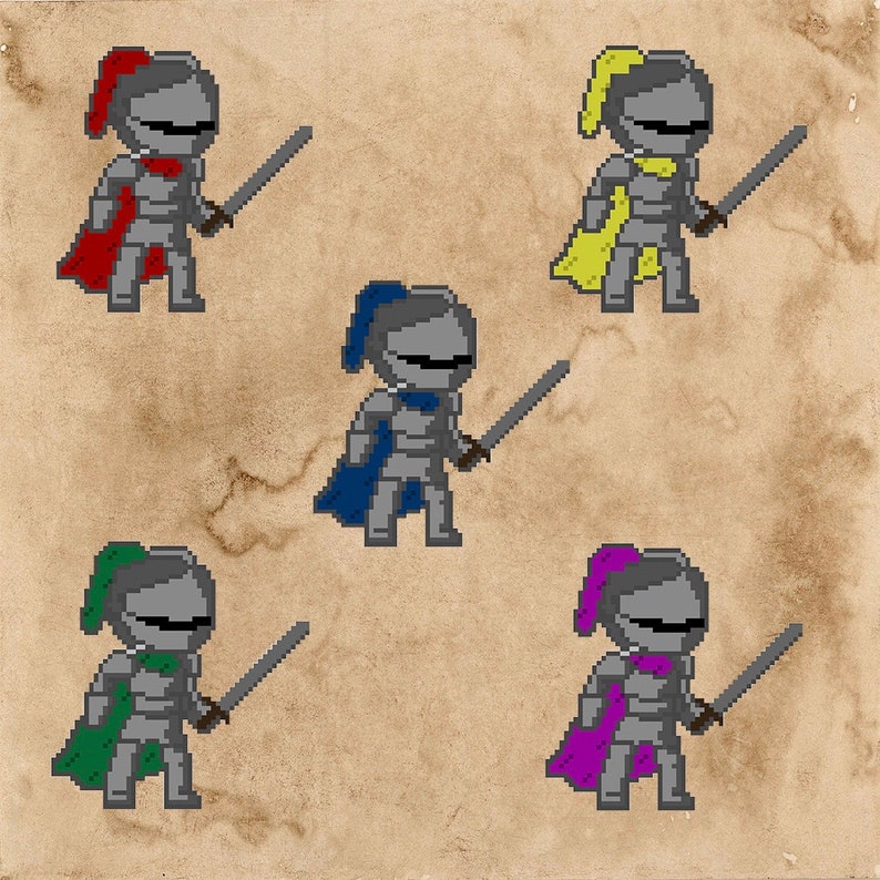 2D Pixelated Game Art standard - Etsy