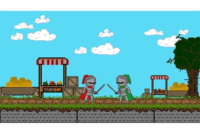 2D Pixelated Game Art standard - Etsy