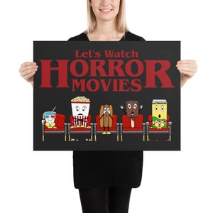 Let's Watch Horror Movies Poster Lobby Intermission - Etsy