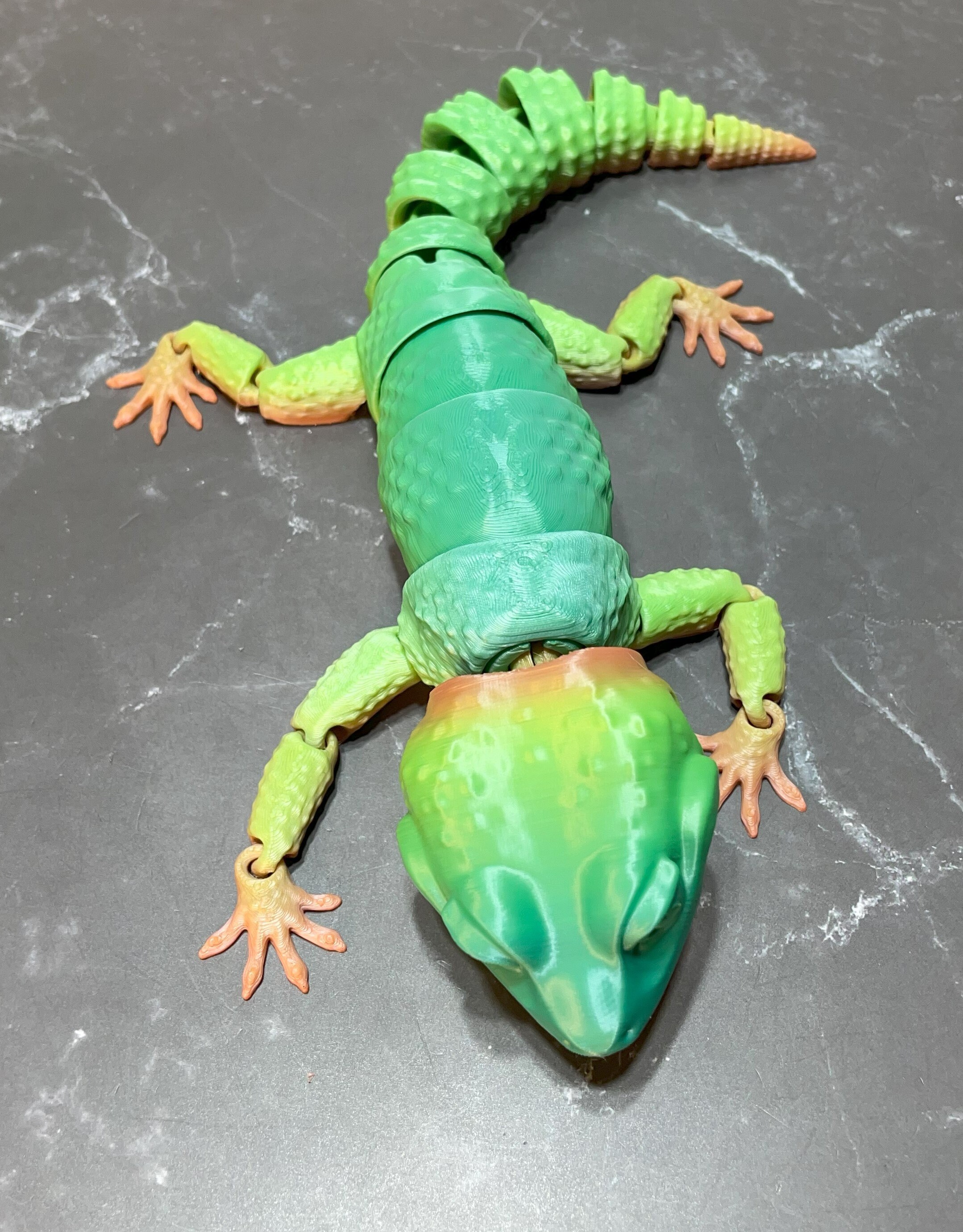Articulated Leopard Gecko 3D Printed Articulated Decoration PLA Printed Fidget Pretend Pet - Etsy