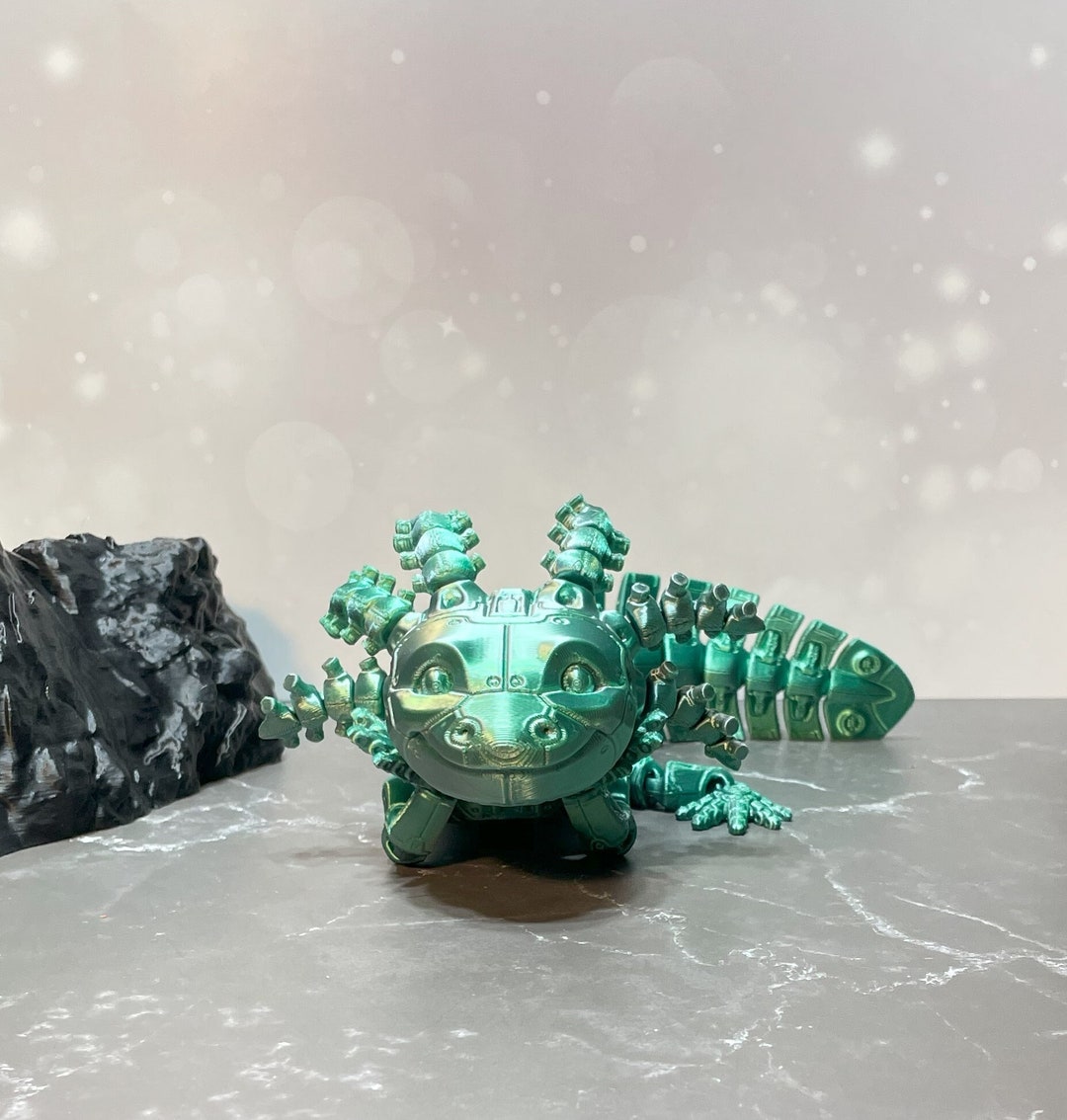 Articulated Axolotl Robot Mech 3D Printed Articulated Decoration PLA ...