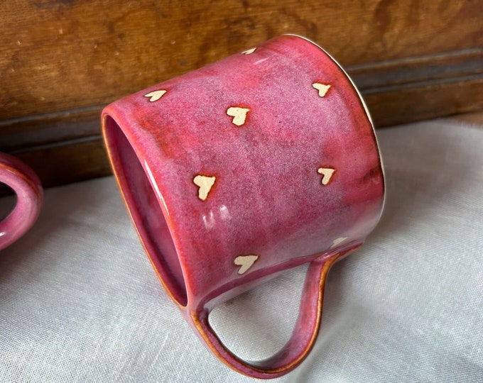 Love Mugs/ Ceramic Mugs/ Heart Mugs/ Gift for Her - Etsy