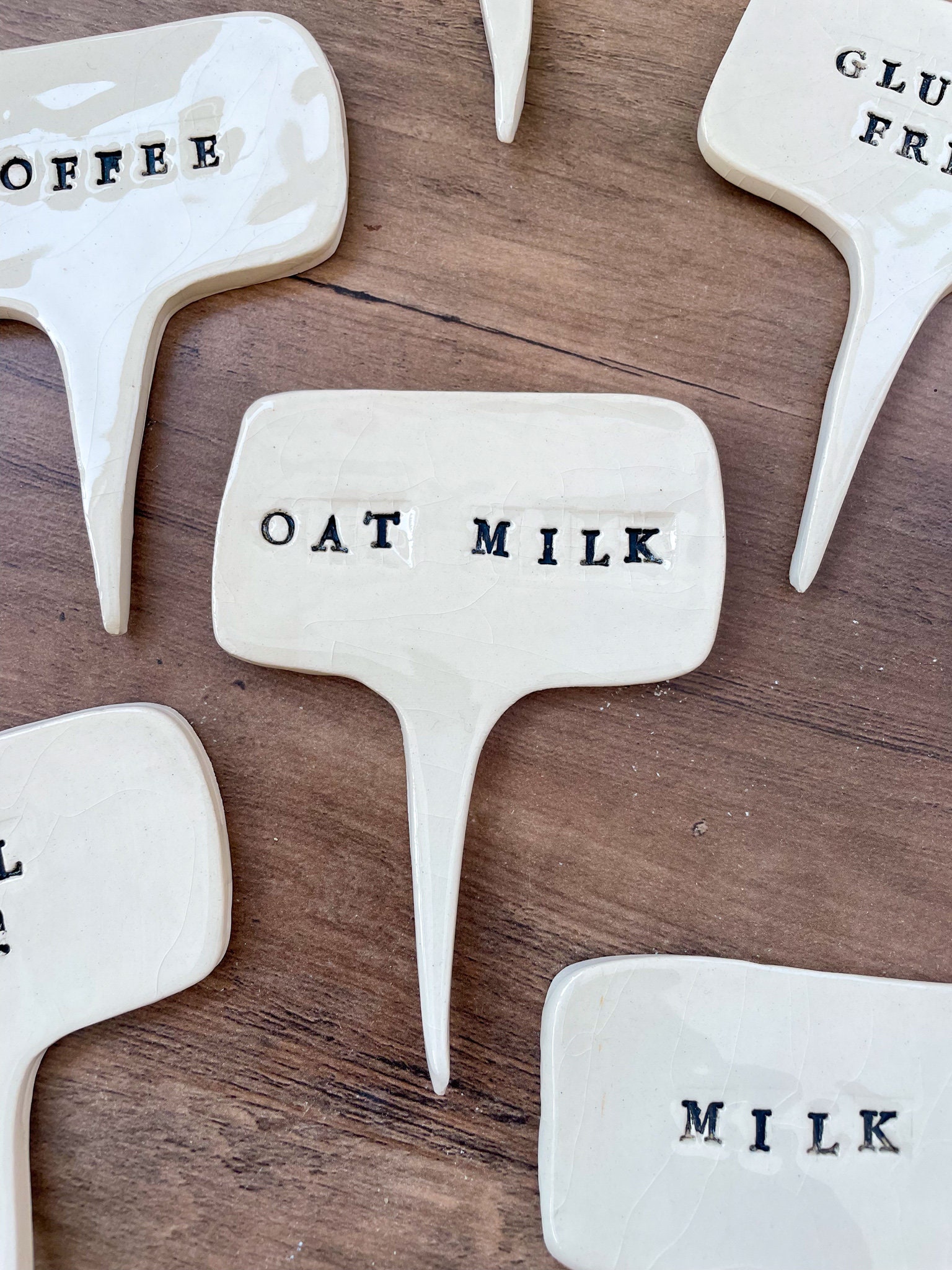 Ceramic Food Markers for Tablescapes, Buffets, Food Halls, Hosting ...