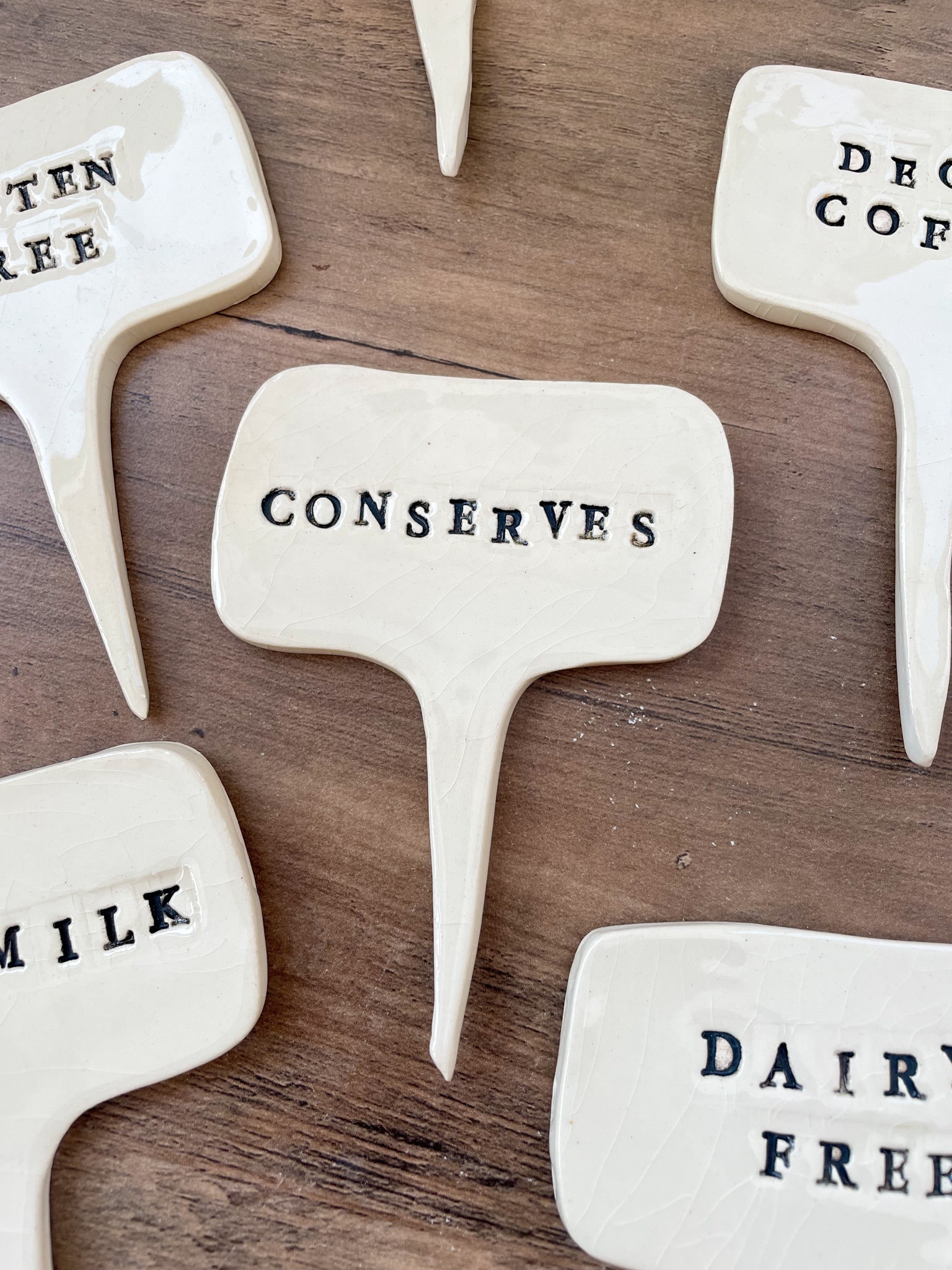 Ceramic Food Markers for Tablescapes Buffets Food Halls - Etsy UK