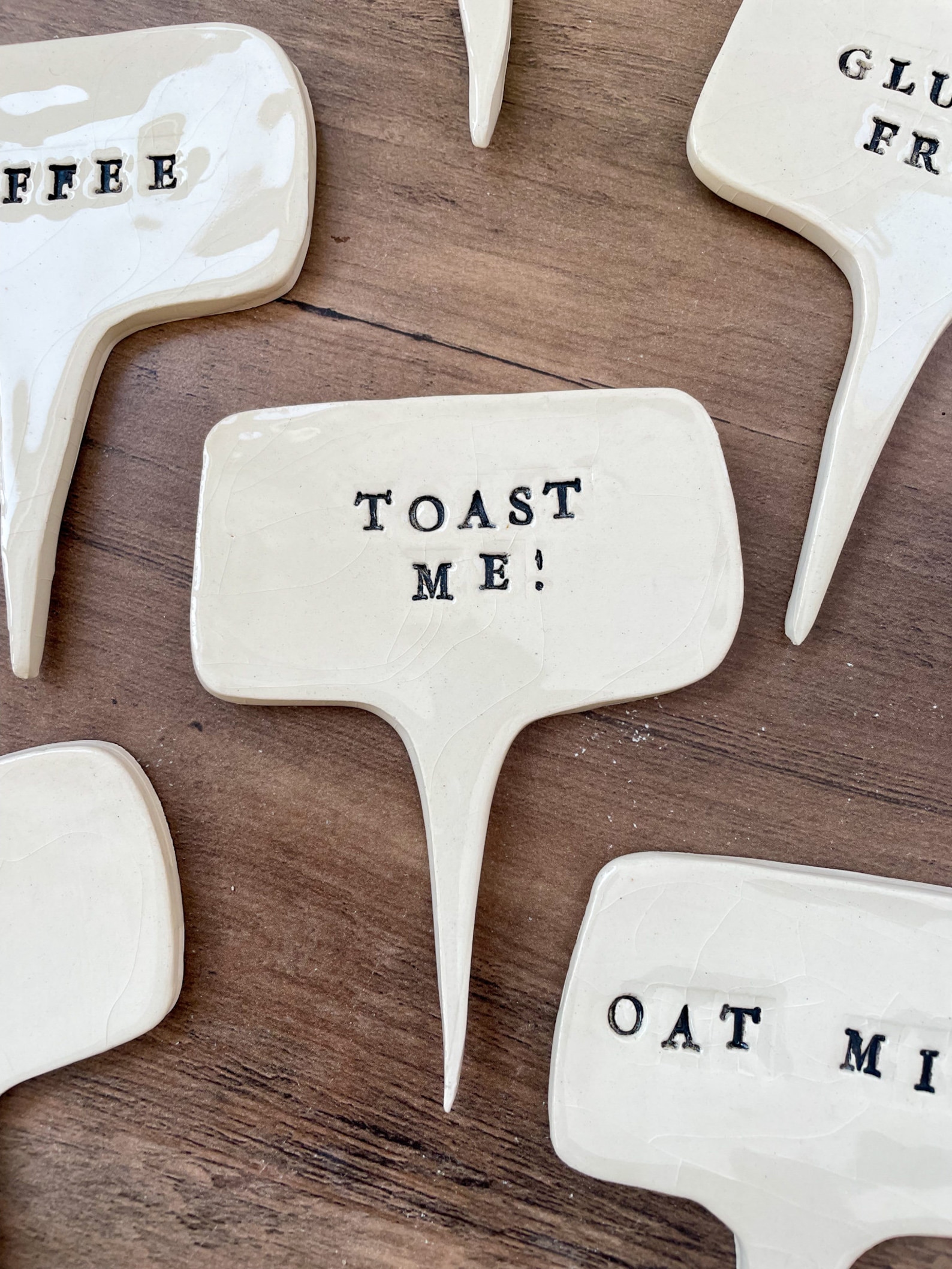 Ceramic Food Markers for Tablescapes, Buffets, Food Halls, Hosting ...