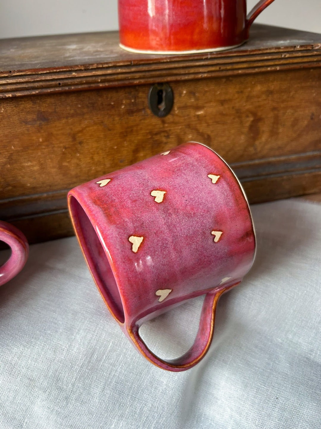 Love Mugs/ Ceramic Mugs/ Heart Mugs/ Gift for Her - Etsy