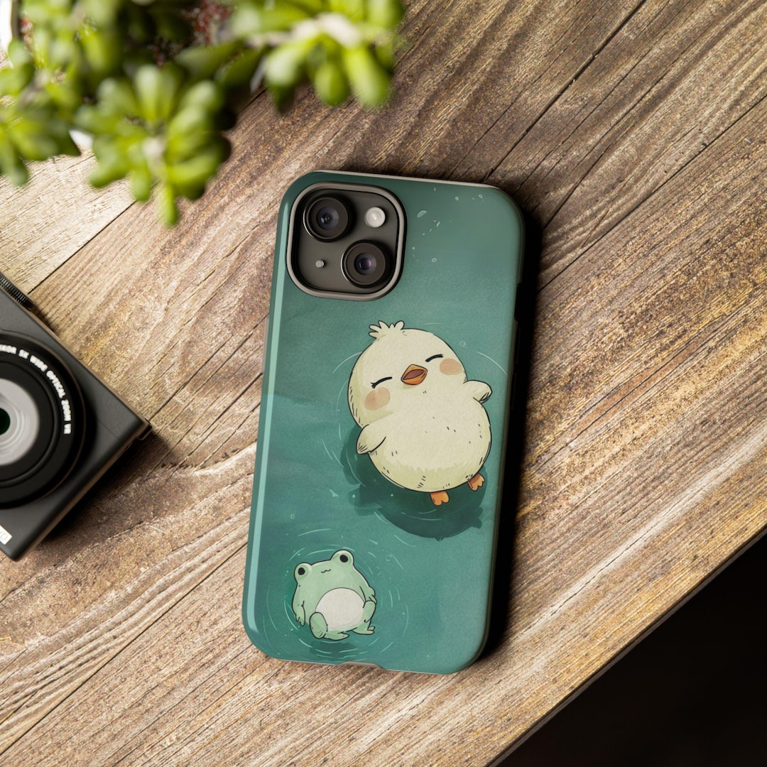 Cute Animal Phone Case, Tough Cases With Playful Frog and Chick Design ...