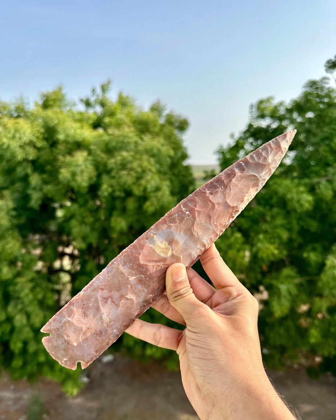 11" Fancy Brown Jasper Flint Arrow Head Point,hand-crafted Arrowhead ...