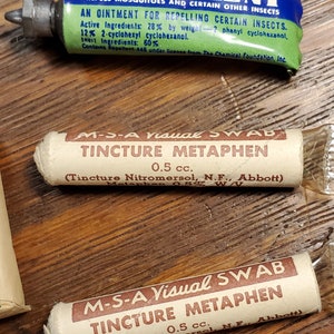 Vintage 1940's Mine Safety Alliances Co. M-S-A Ever Ready First Aid ...