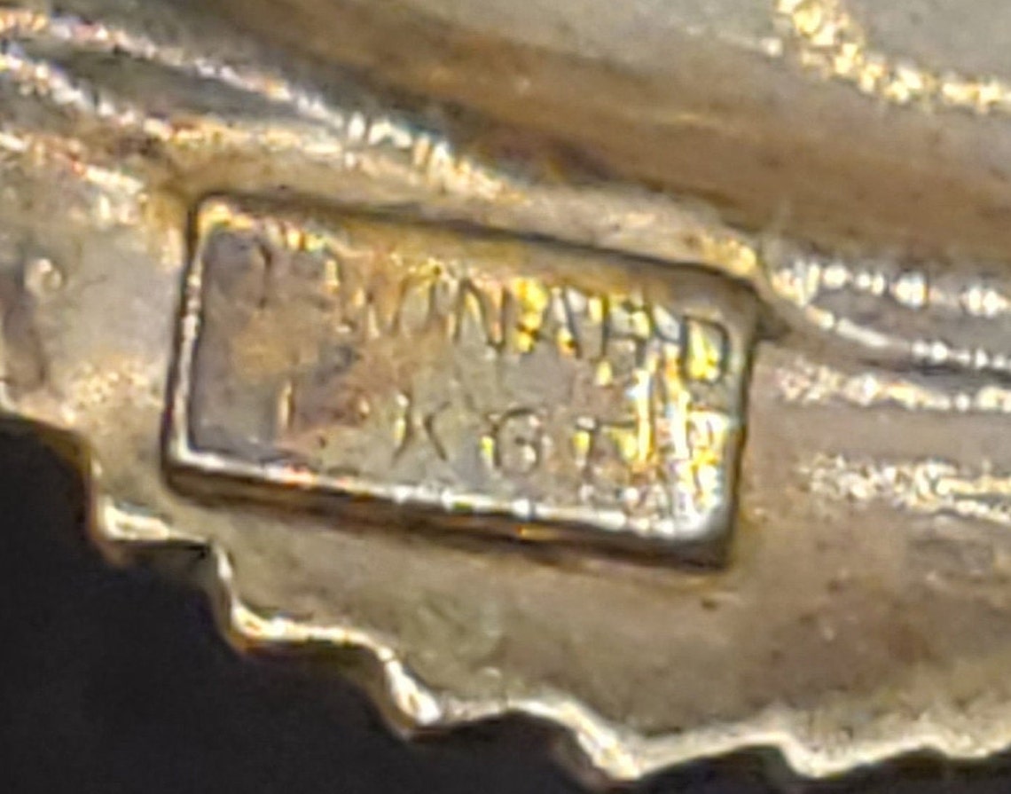 Vintage 1950's Winard Jewelry Co. Rose and Leaf Brooch Pin - Etsy