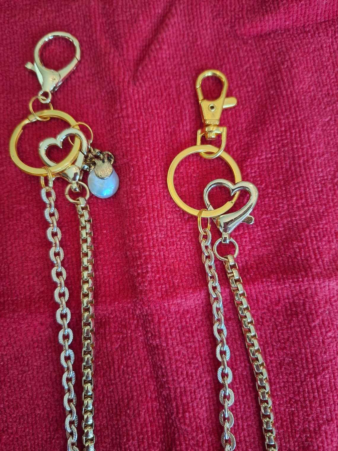 Gold Double Strand Wallet Security Chain - Etsy