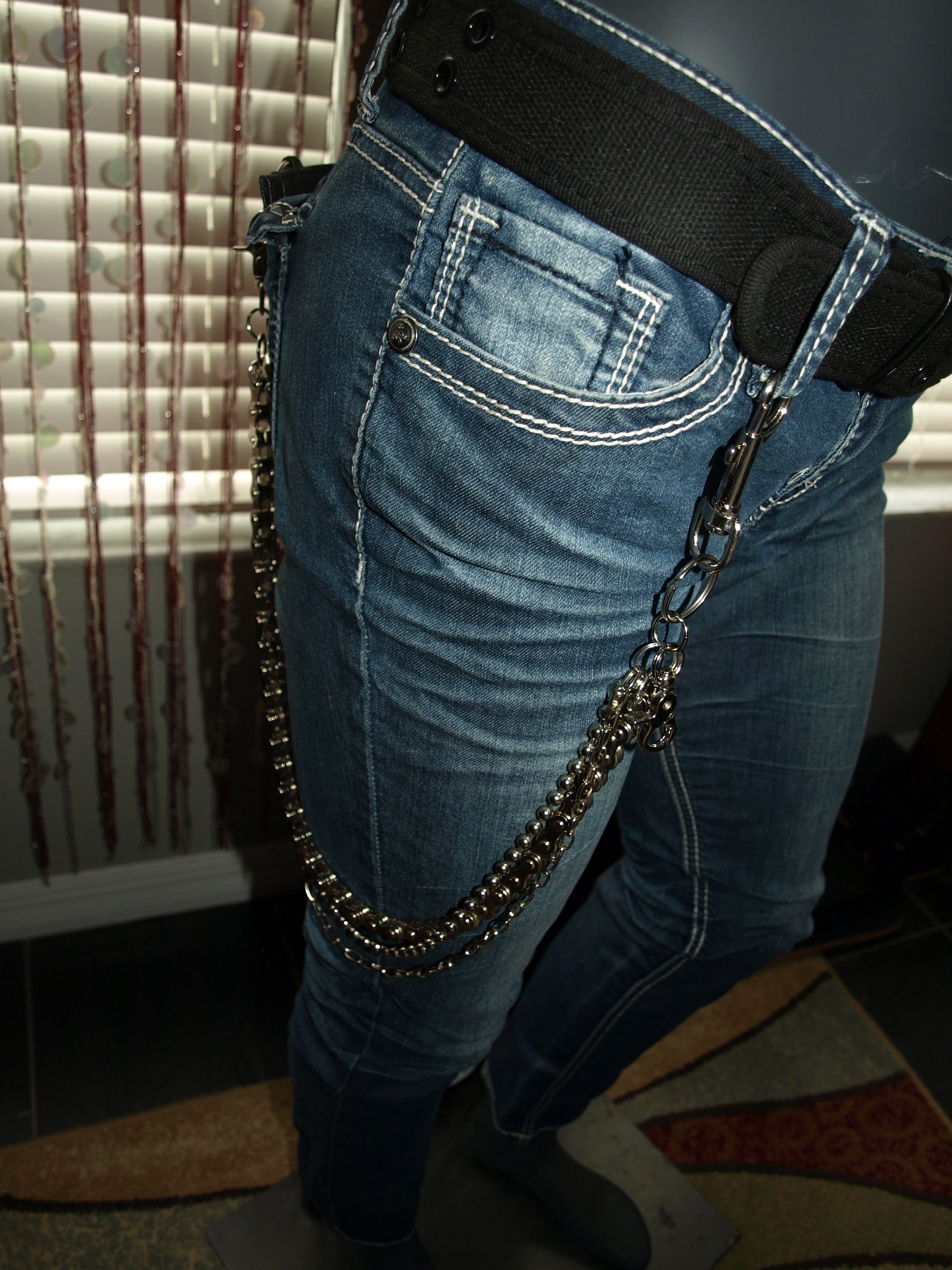 Substantial, Three Chain, Silver Wallet and Key Security Chain - Etsy