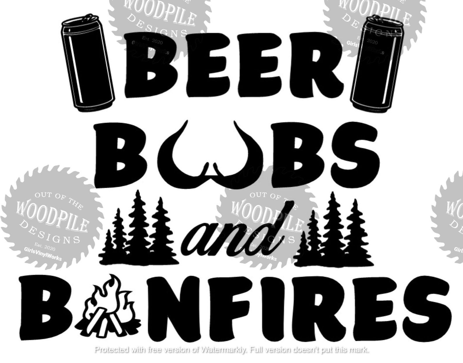 Beer Boobs And Bonfires Digital Image Svg Etsy