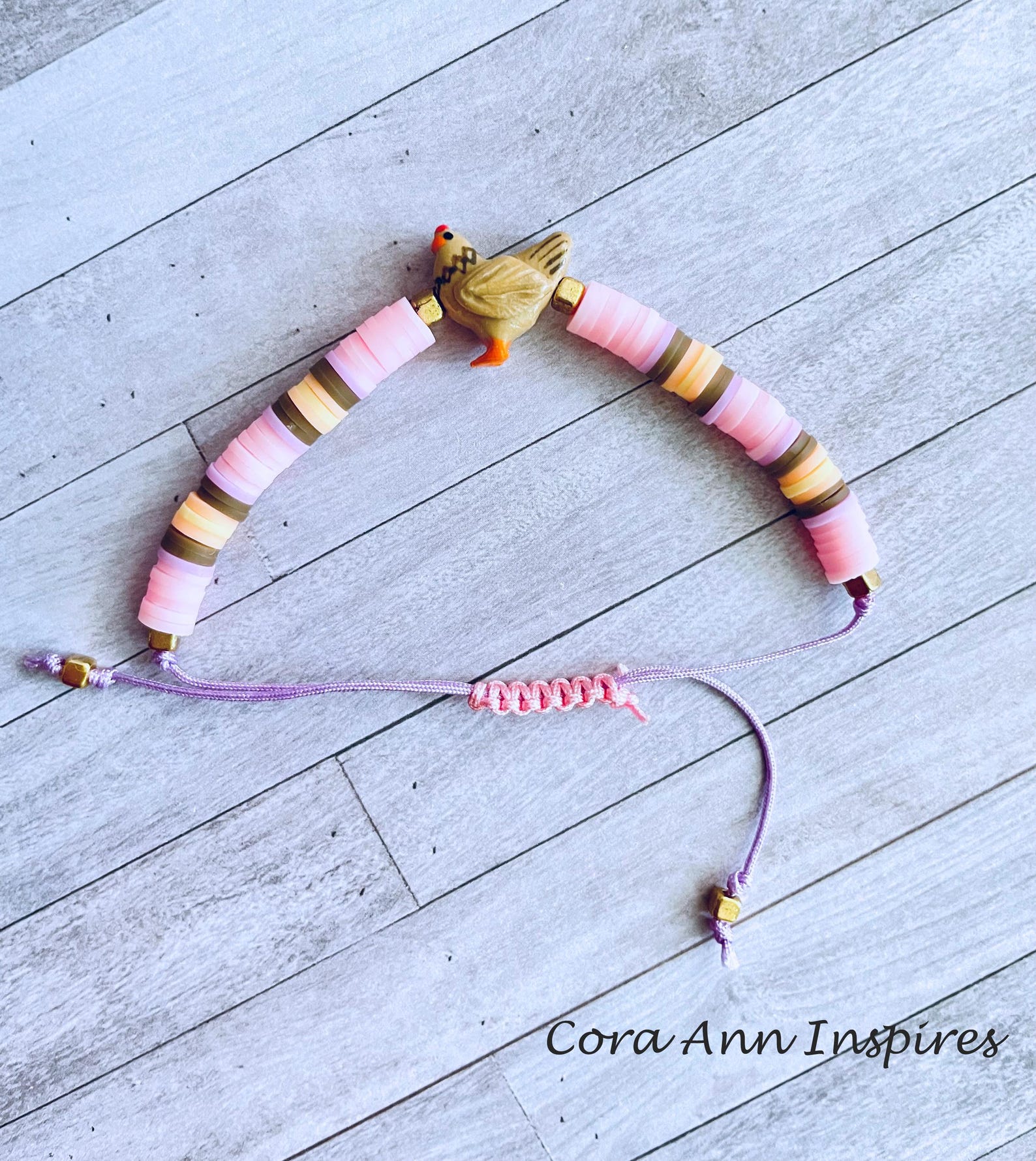 Handmade Adjustable Chicken Bracelet: Quirky Farm Animal Jewelry - Etsy