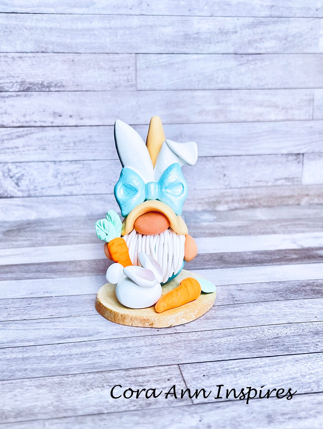 Easter Bunny With Carrot Gnome, Easter Gift, Spring Gnome, Garden Gnome ...