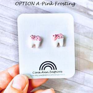 Sweet Tooth Earrings, Tooth Studs, Dental Hygienist Christmas Gift ...